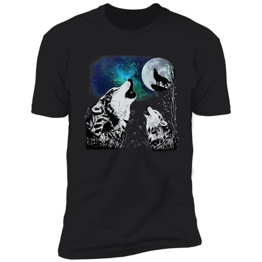 3 Wolf And Moon T-Shirt
