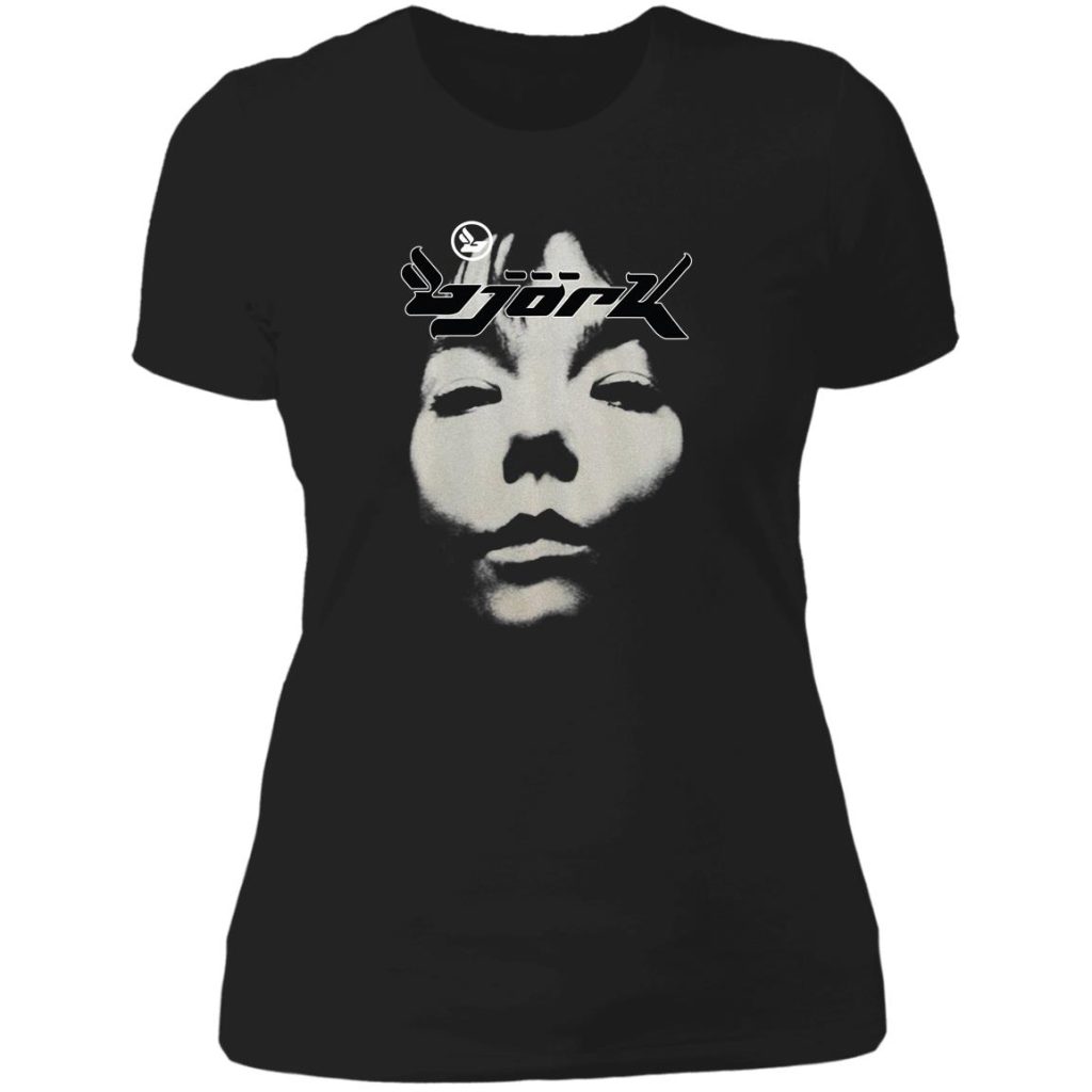 Bjork Homogenic Vintage Face Logo (Black / White) T-Shirt