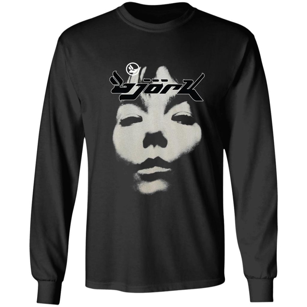 Bjork Homogenic Vintage Face Logo (Black / White) T-Shirt
