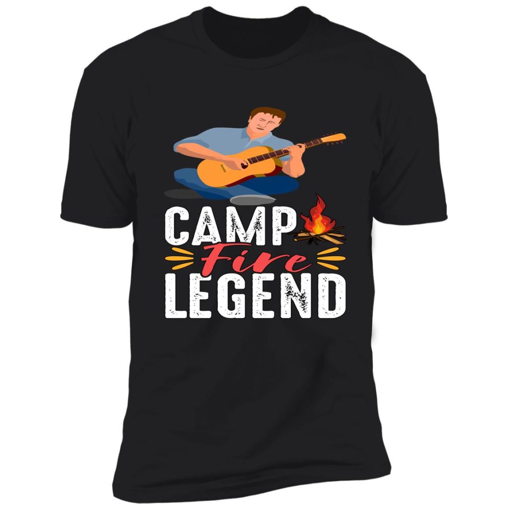 Camp Fire Legend Camper Camping Adventure T-Shirt
