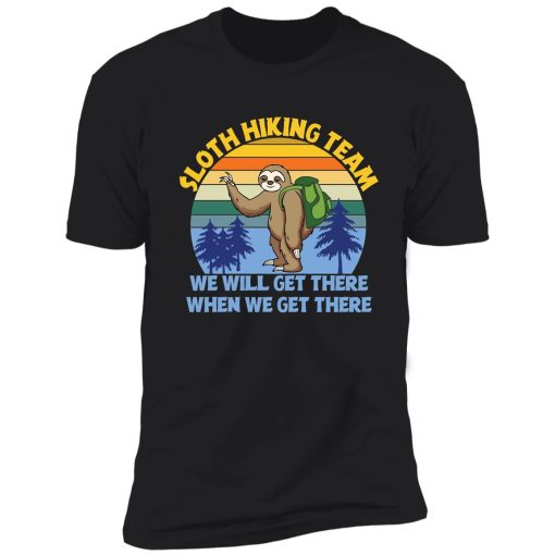 Funny Sloth Hiking Team T-Shirt