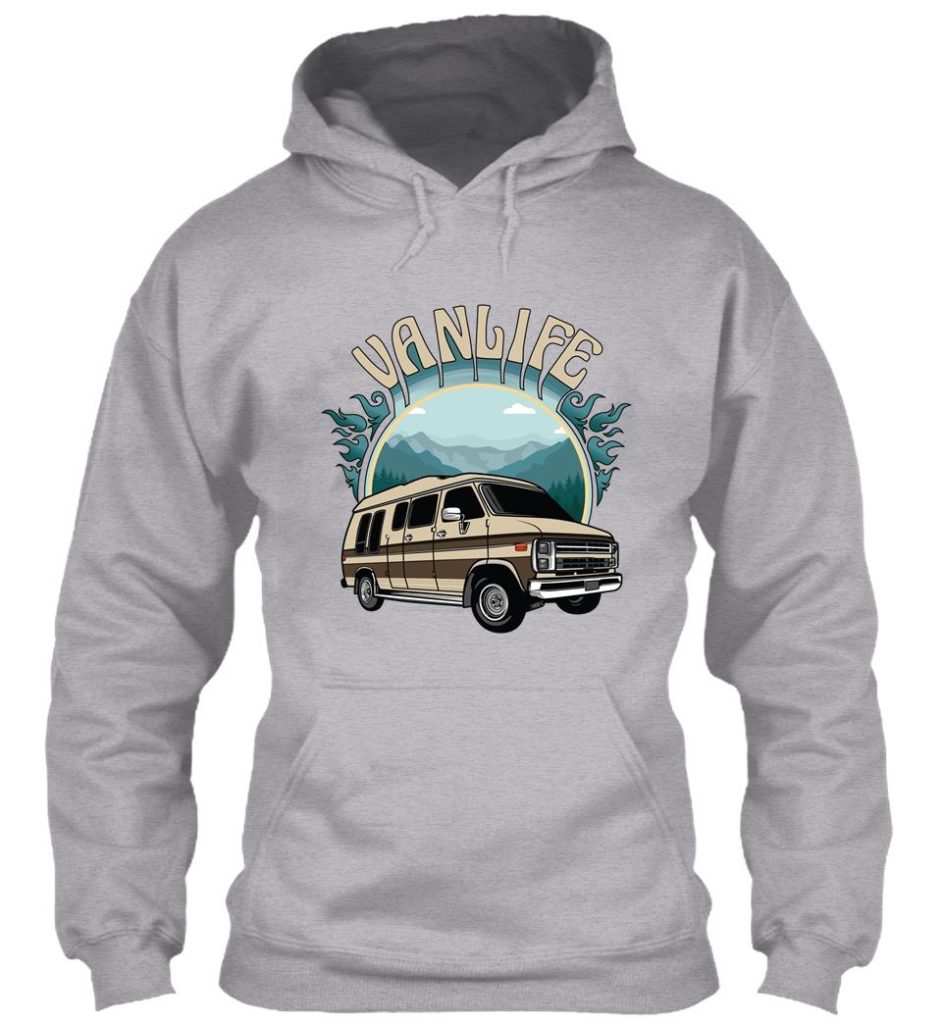 Van Life Retro Conversion Van Design T-Shirt